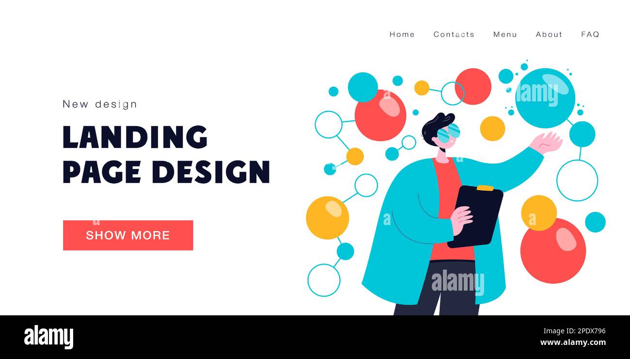 Cartoon character doing scientific research Stock Vector Image & Art ...