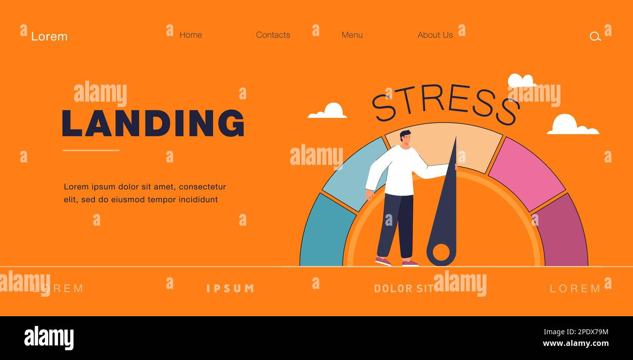 Tired business person reducing level of stress Stock Vector Image & Art ...