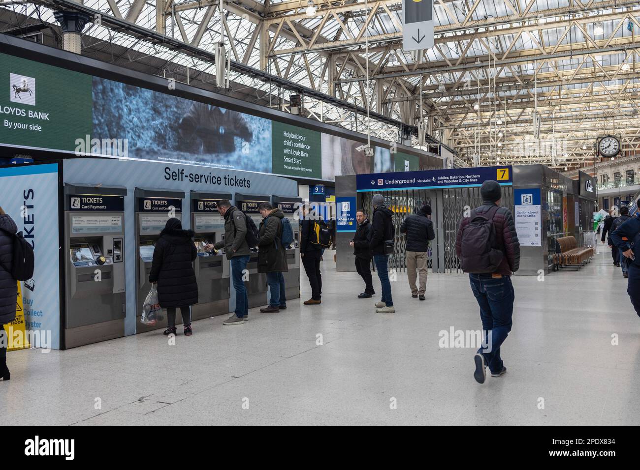 Entrance waterloo underground station hi-res stock photography and ...