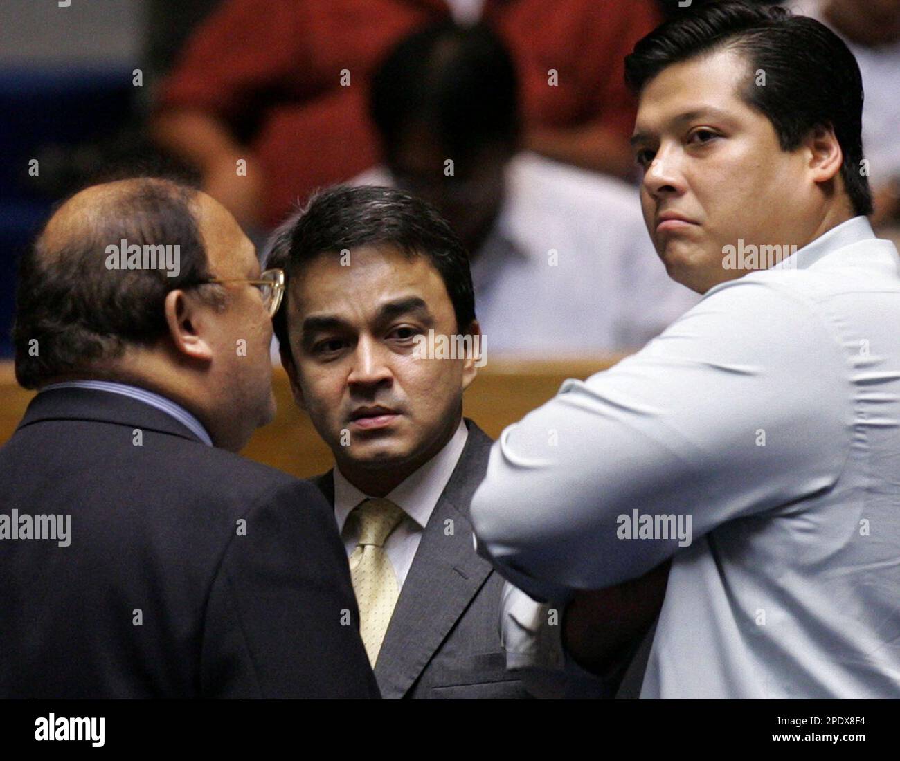 Congressmen, from left, Ronaldo Zamora, Robert Barbers and Robert ...