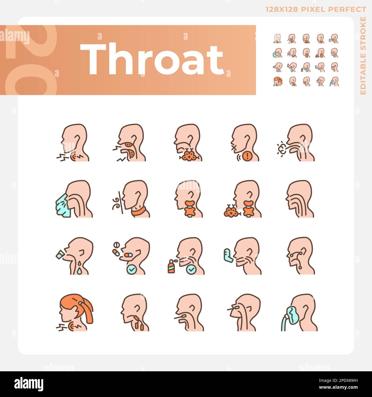 Big throat Stock Vector Images - Alamy