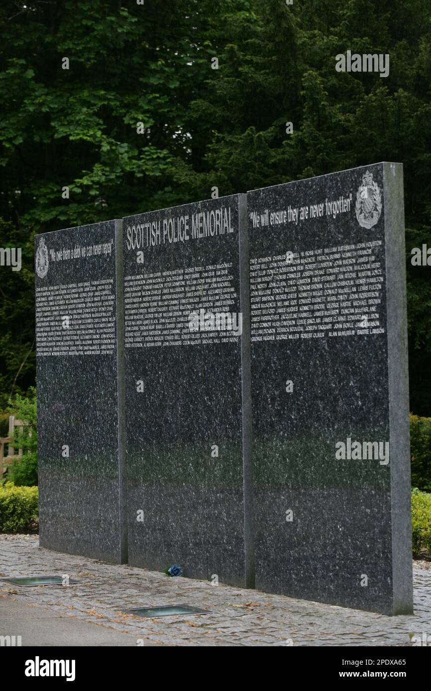 A general view of the Scottish Police Memorial at Police Scotland ...