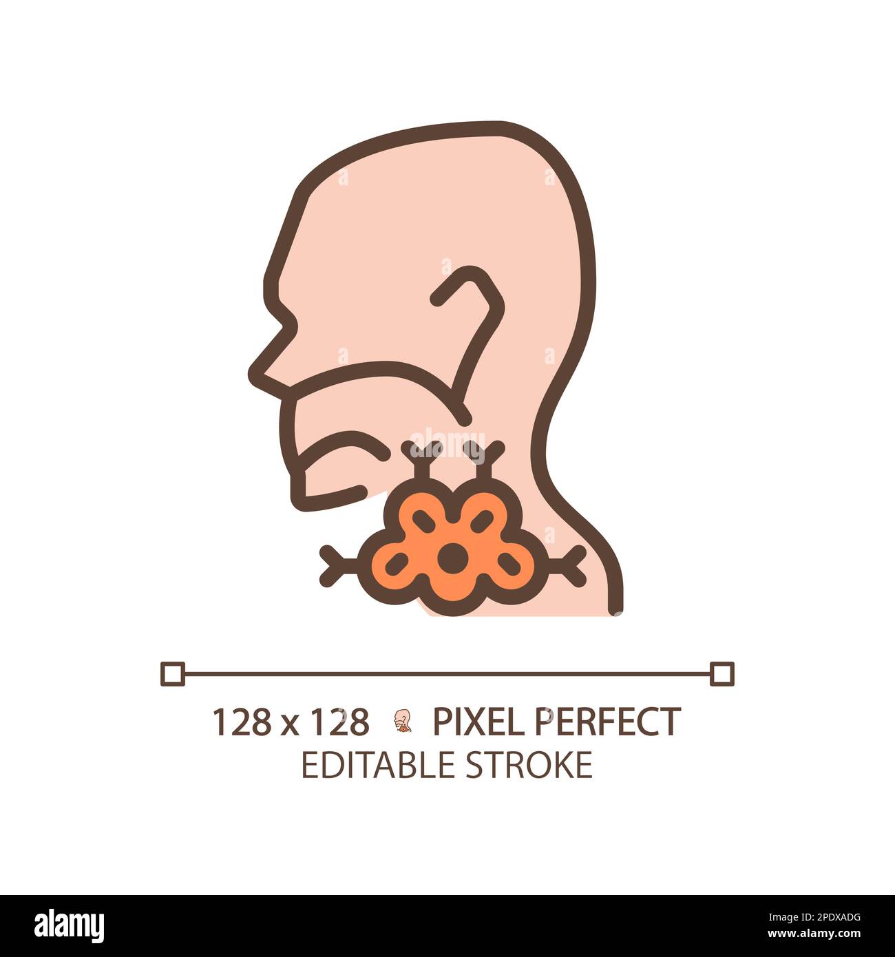 Cancer throat Stock Vector Images - Alamy