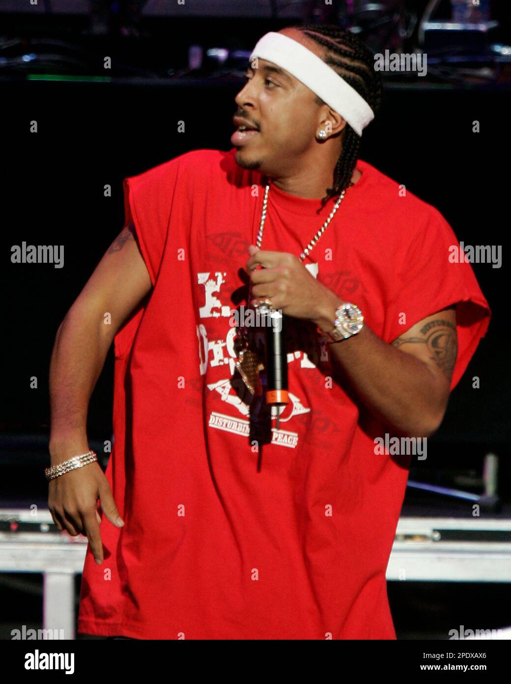 Hip-hop rapper Ludacris performs at the Tweeter Center in Mansfield ...