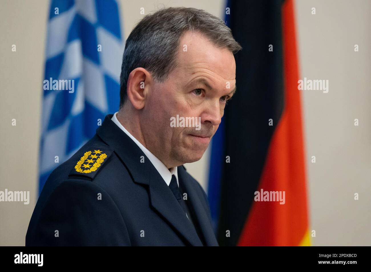 Munich, Germany. 15th Mar, 2023. Michael Schwald, Bavarian state police ...