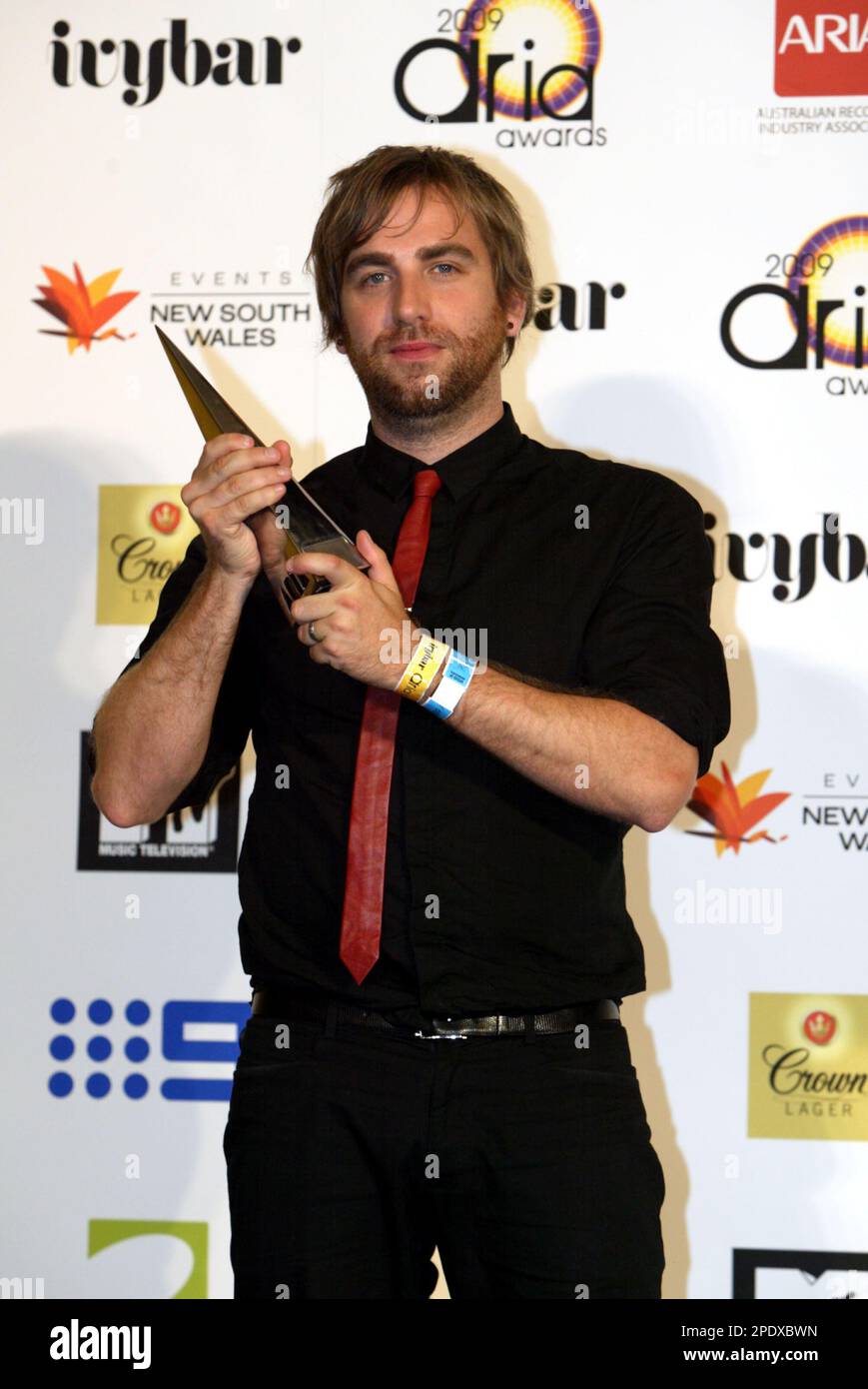 Josh Pyke The ARIA Awards held at the Acer Arena - Media Room Sydney ...