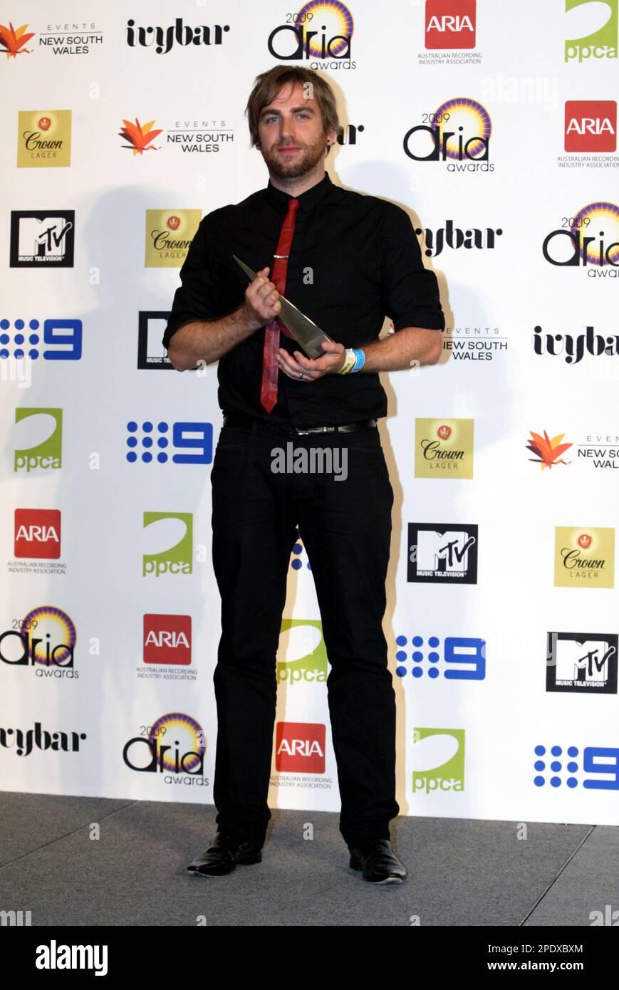 Josh Pyke The ARIA Awards held at the Acer Arena - Media Room Sydney ...