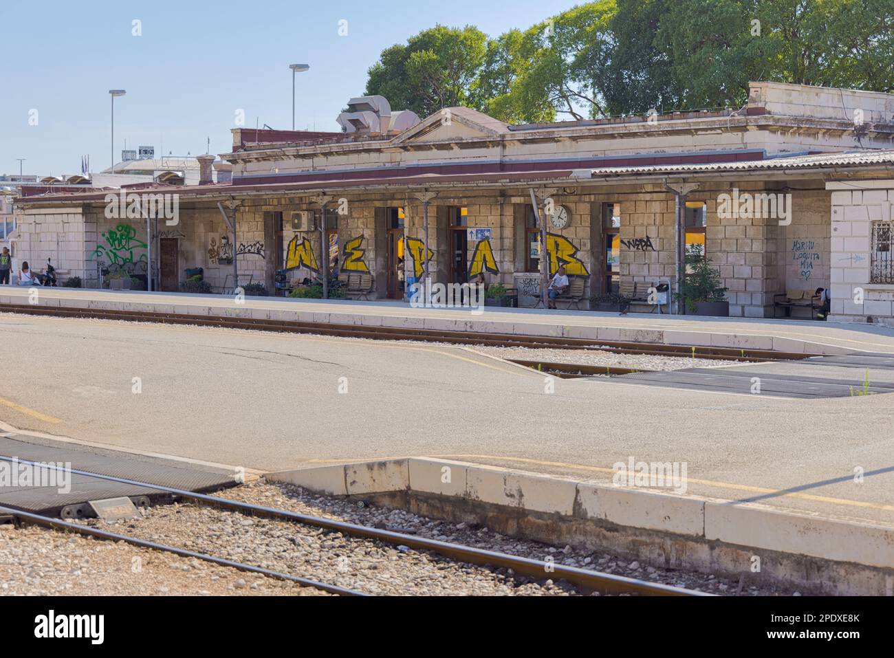 Railway station Split Croatia Stock Photo - Alamy