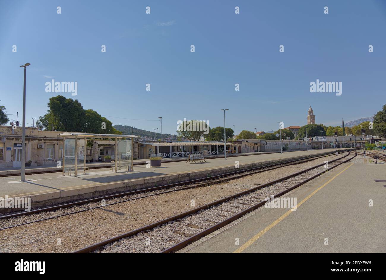 Railway station Split Croatia Stock Photo - Alamy