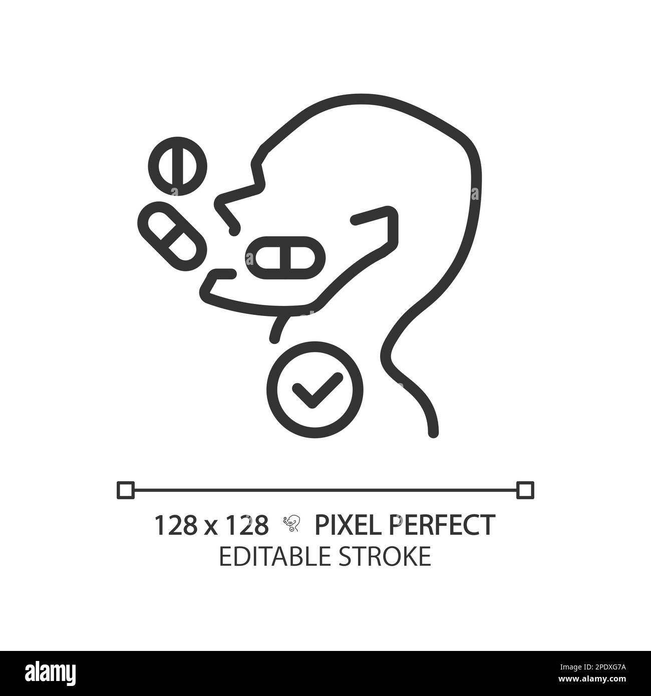 Medication icon image Black and White Stock Photos & Images - Alamy