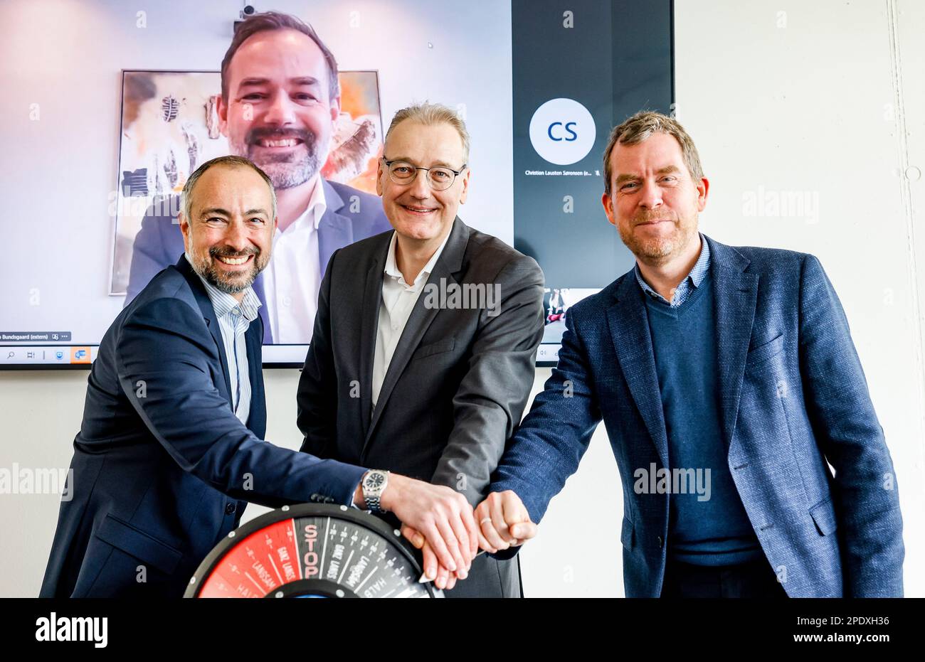 Schleswig-Holstein, Kiel. 15 March, 2023. Samir Abboud (l-r), CEO of ...