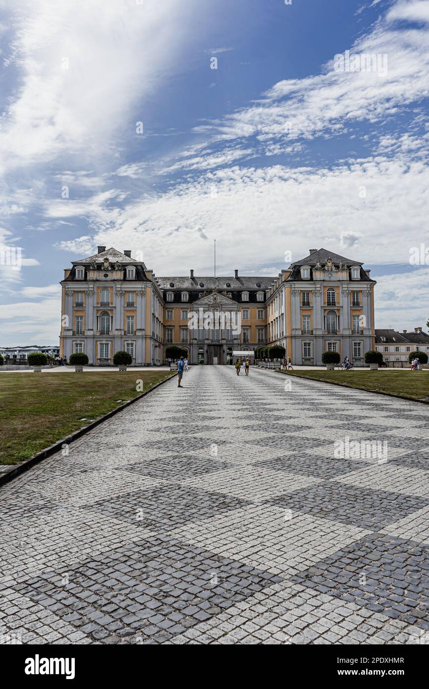 BRUEHL, GERMANY - 19 July 2020: Schloss Bruehl, or Bruehl Castle, a ...