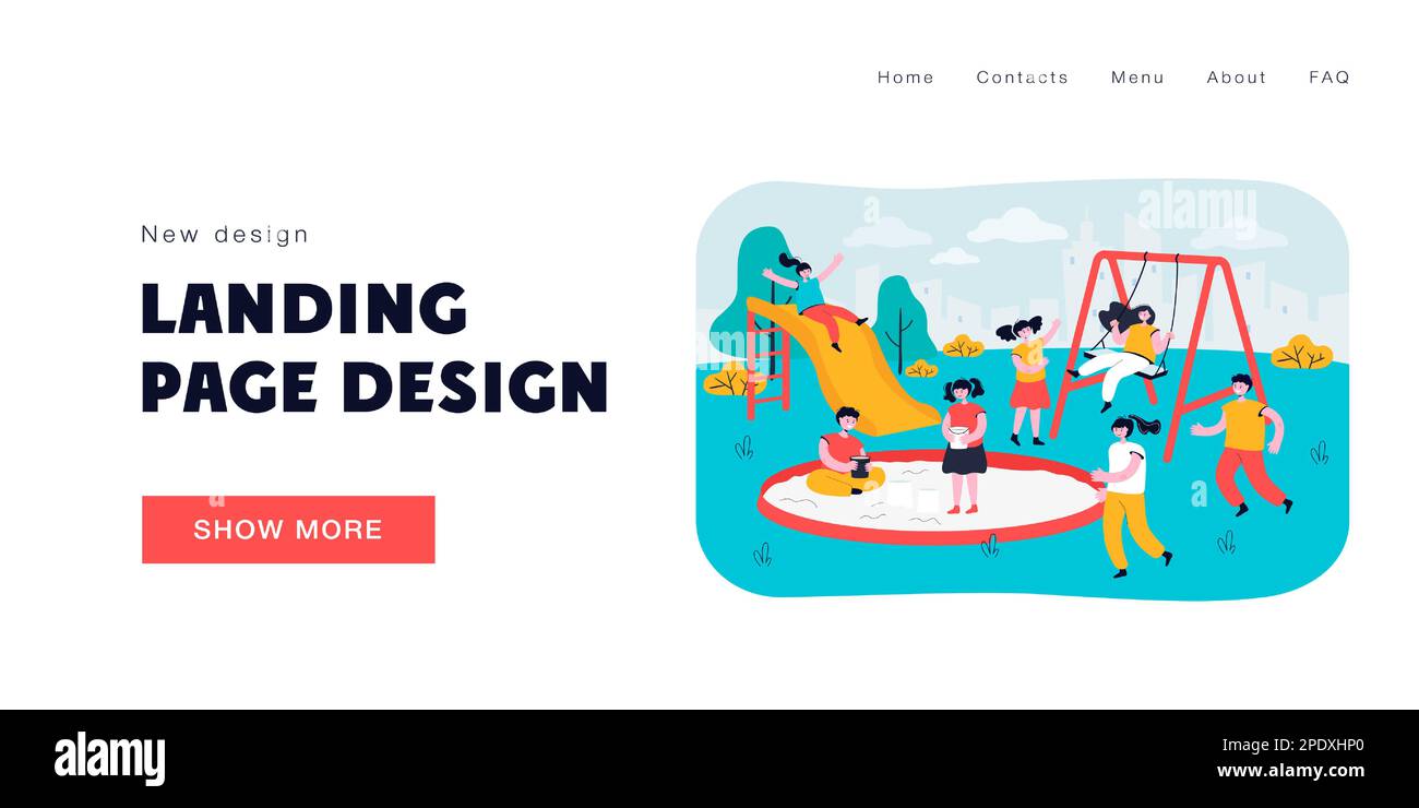 Girl playing playground on Cut Out Stock Images & Pictures - Alamy