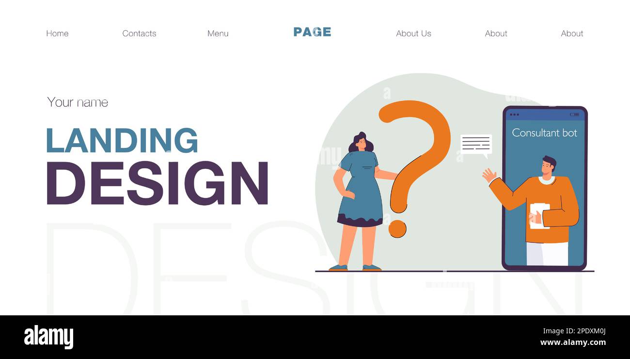 Virtual assistant man on mobile screen flat vector illustration Stock ...