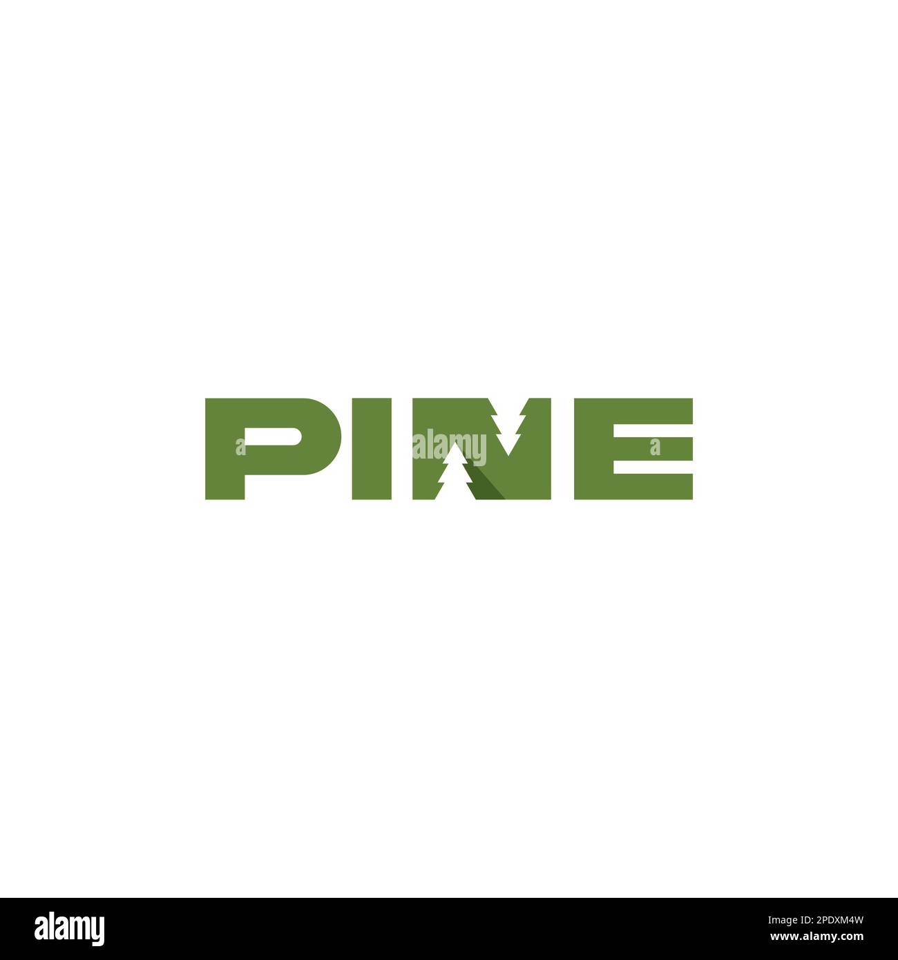 Pine Logo Design. Pine Tree Icon vector Stock Vector Image & Art - Alamy