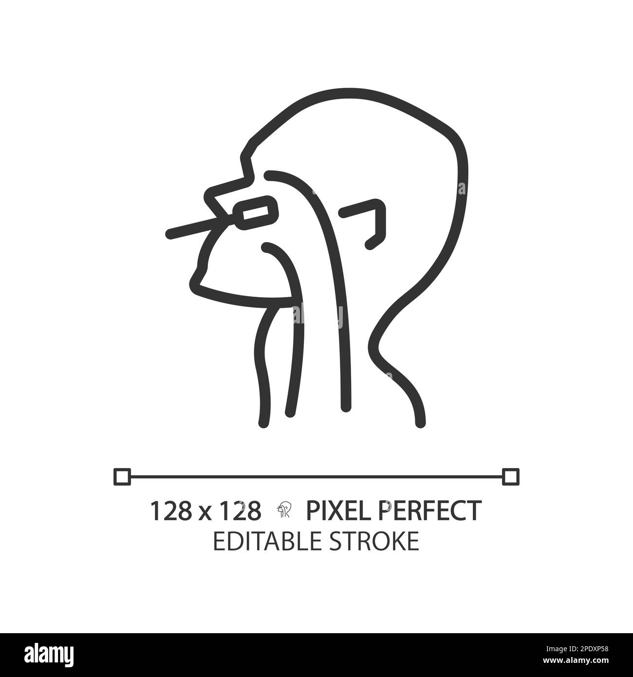 PCR test pixel perfect linear icon Stock Vector Image & Art - Alamy