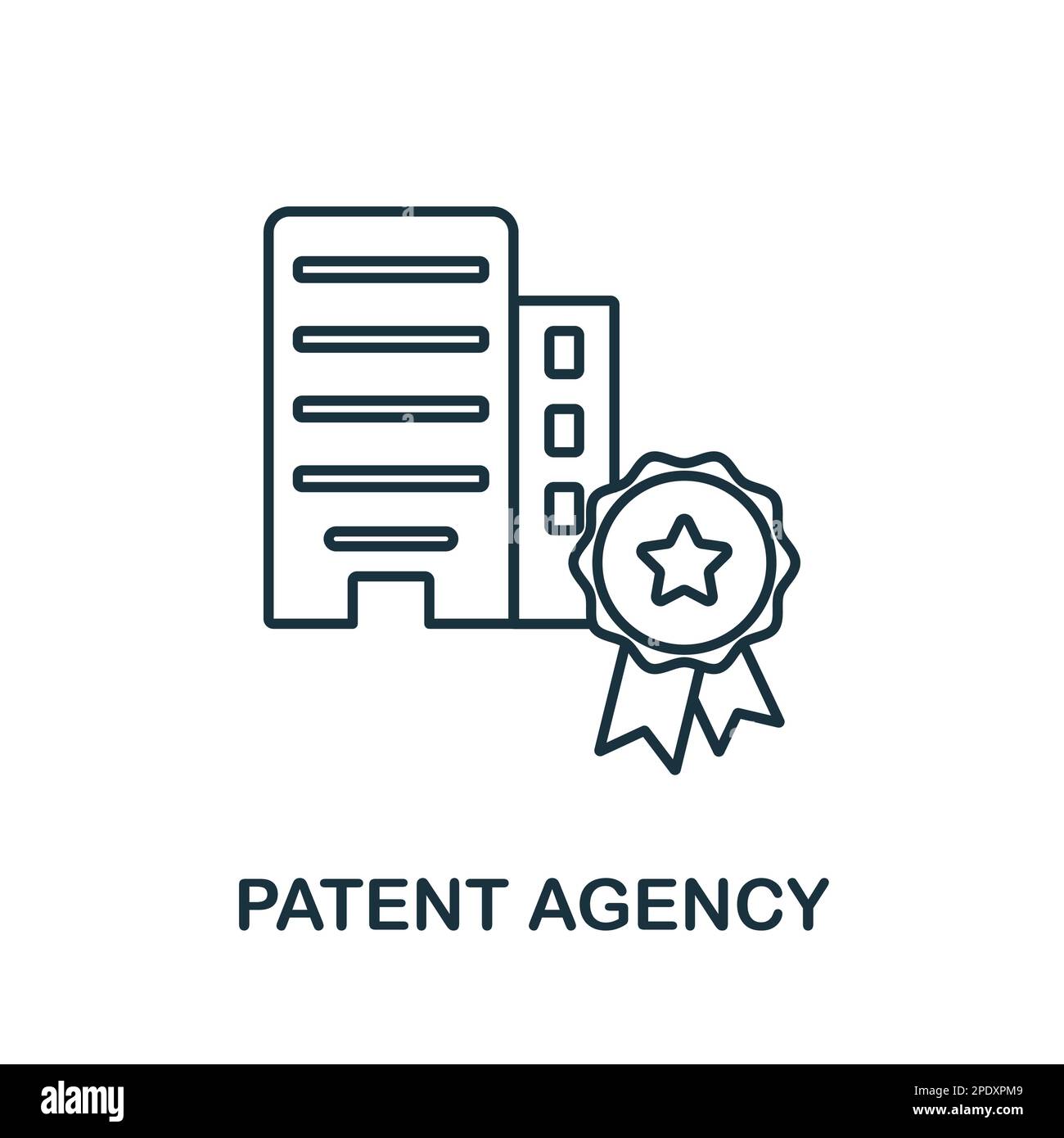 Patent Agency outline icon. Monochrome simple Patent Agency line icon ...