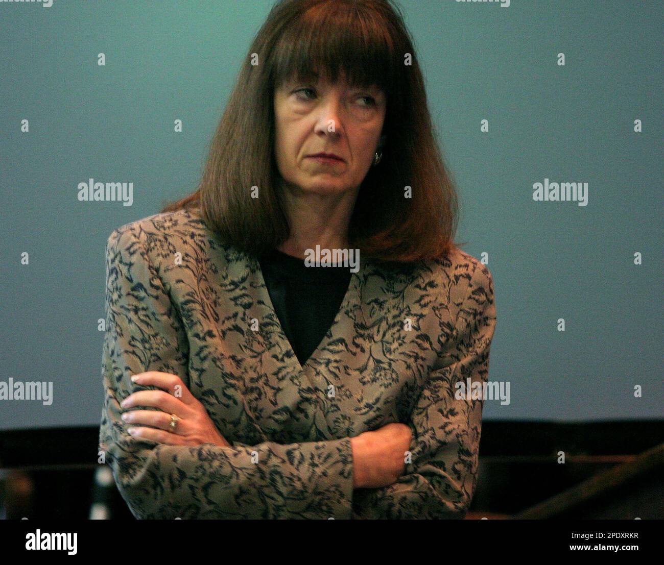 Merck Co. attorney Gerry Lowry waits for closing arguments to begin in ...
