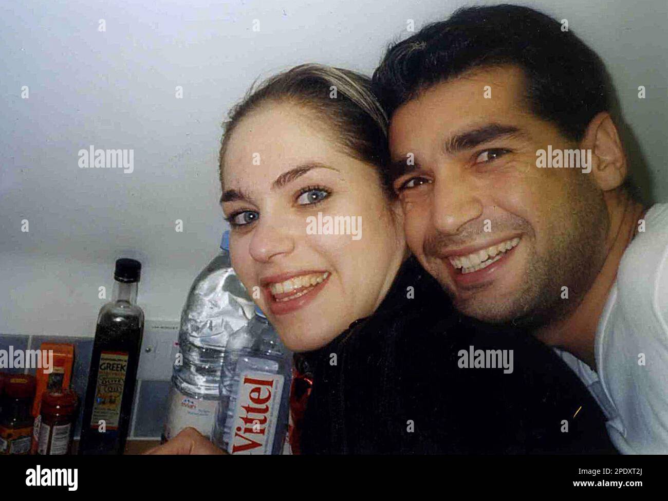 Helios Airways steward Andreas Prodromou, right, and flight attendant ...