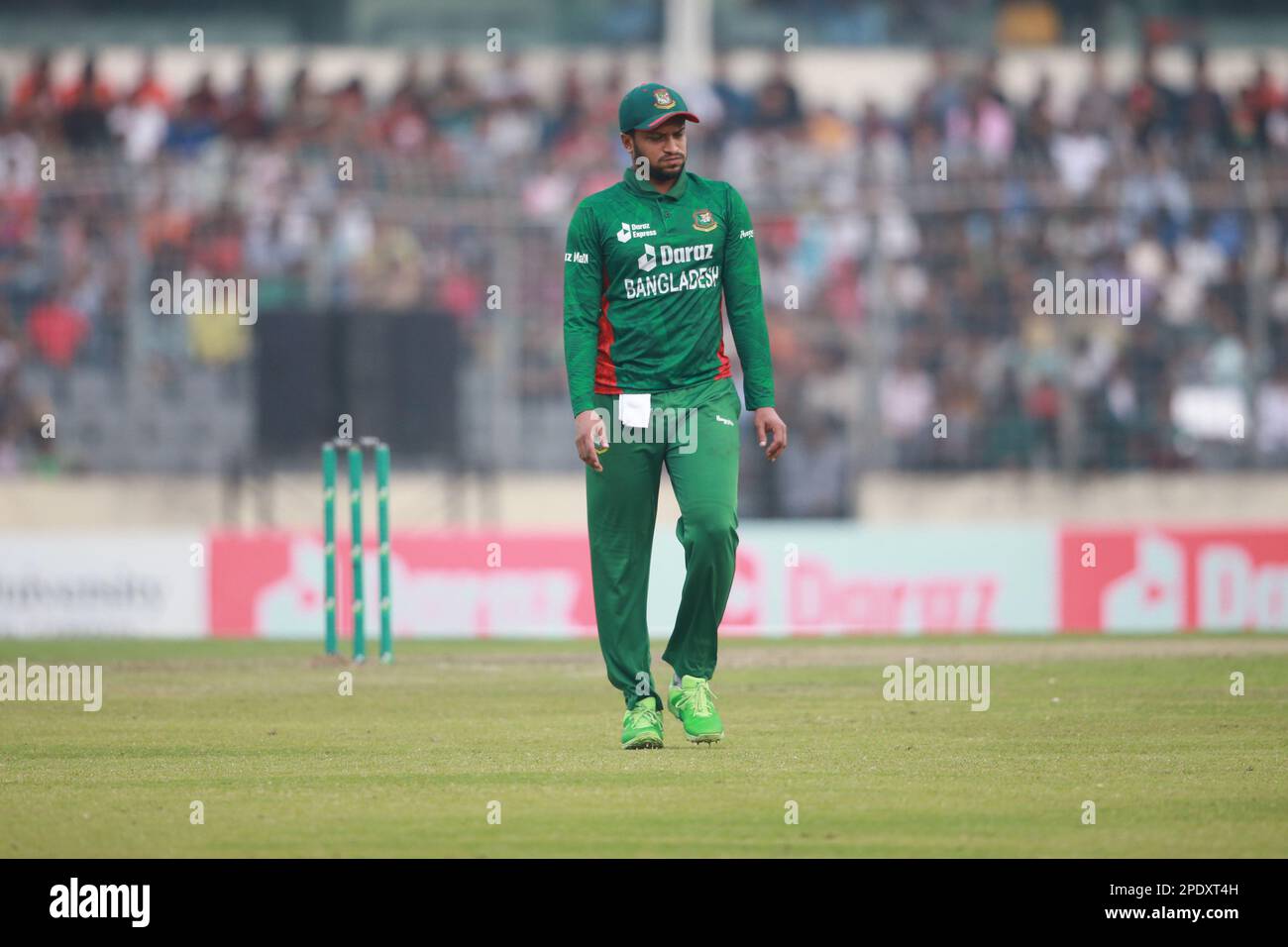 Shakib Al Hasan during the Bangladesh-England 3rd and final T20I match ...