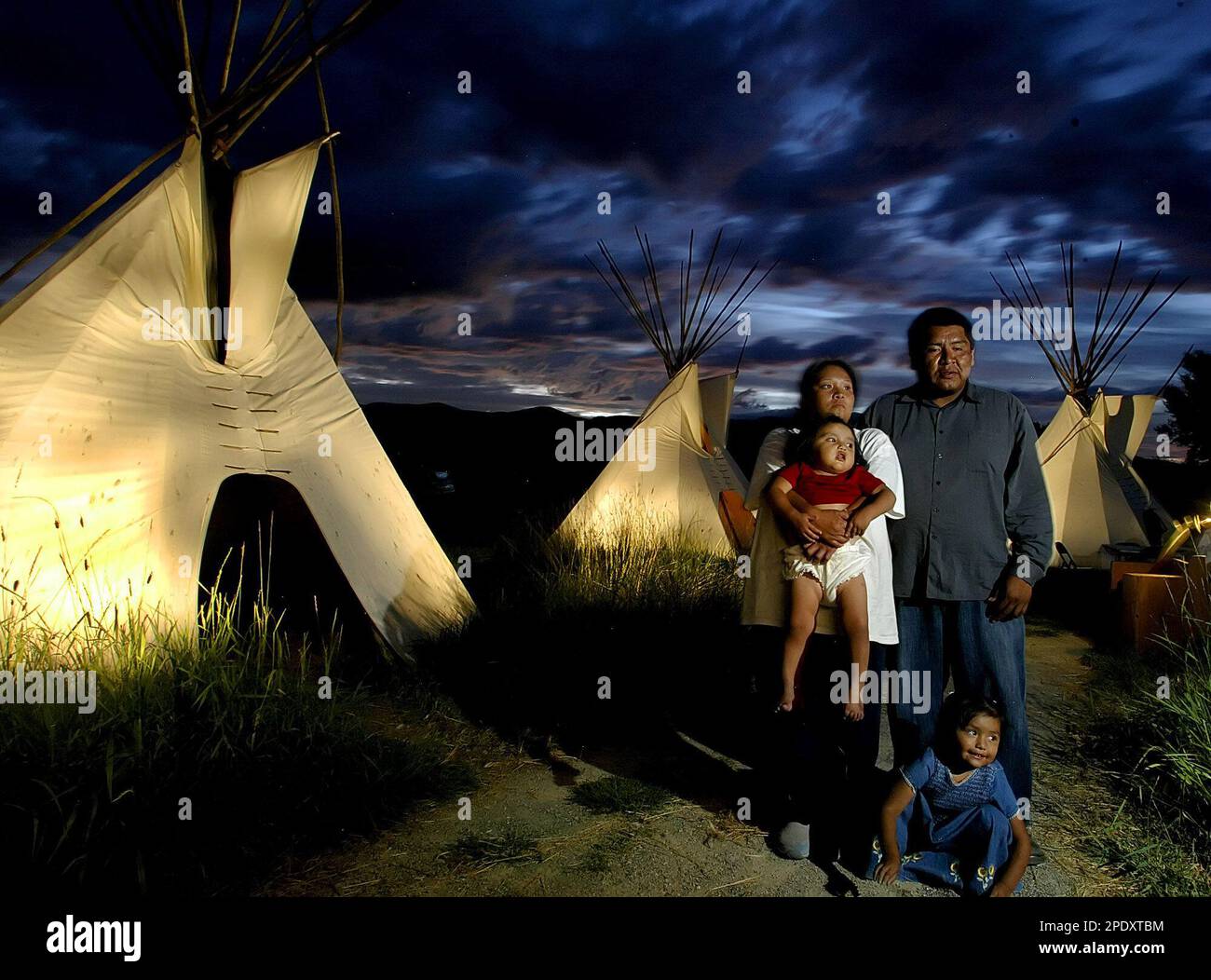 Lemhi Shoshone Darrell Tendoy, right, a descendant of Chief Tendoy, and ...