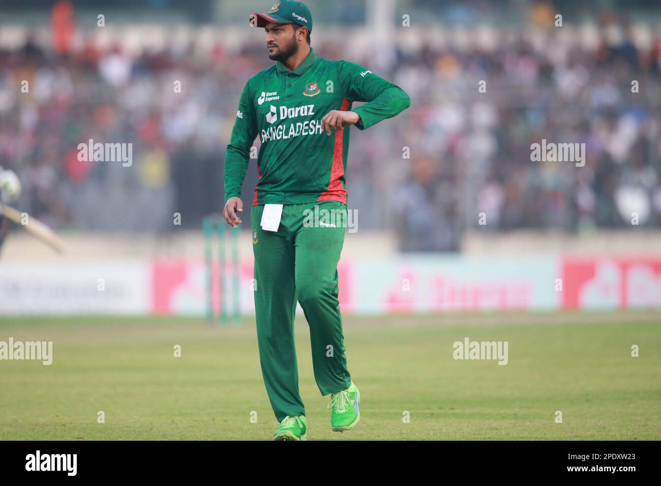 Shakib Al Hasan during the Bangladesh-England 3rd and final T20I match ...