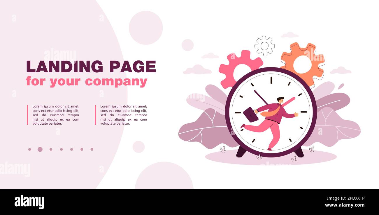 Good office worker with briefcase going to work early Stock Vector ...