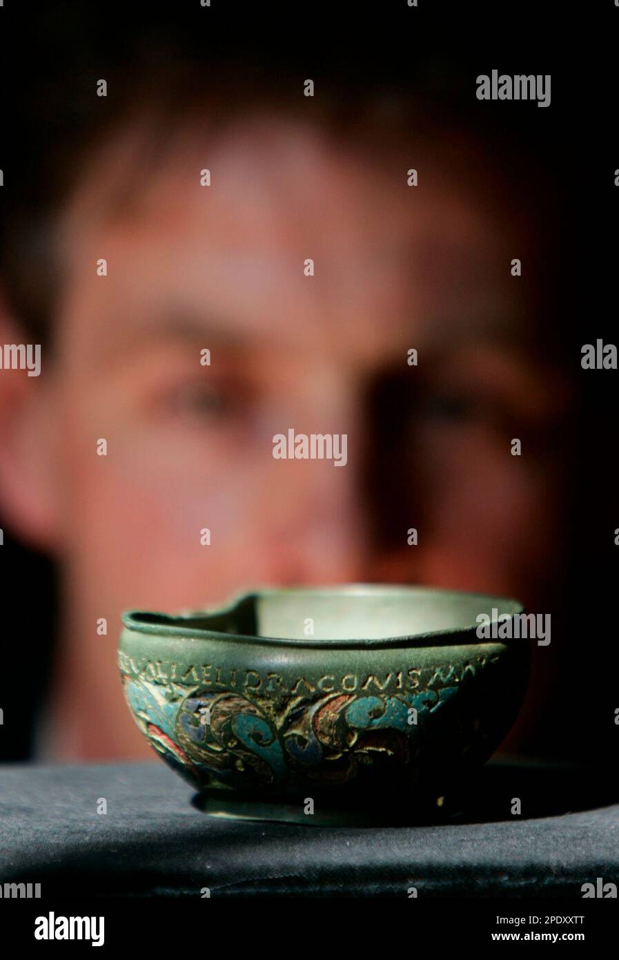 The Curator of the Romano British Collection Ralph Jackson poses for ...