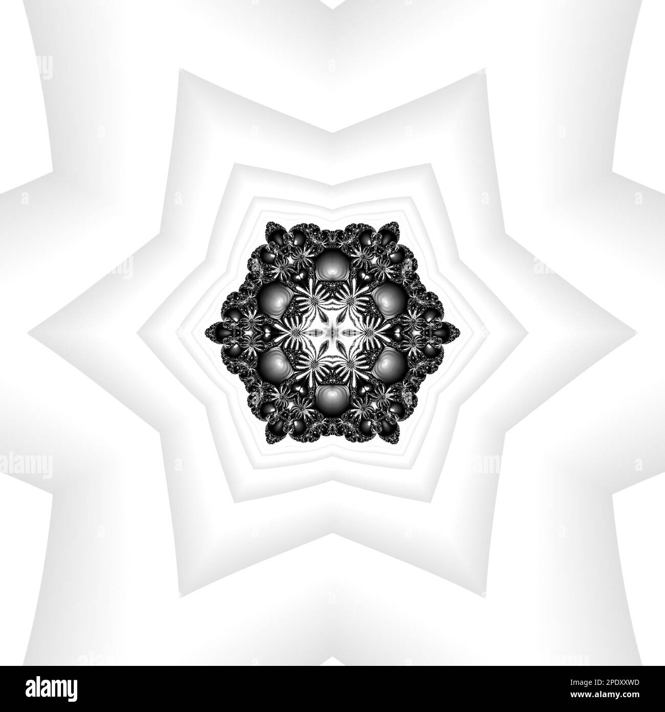 Illustration kaleidoscope patterns Cut Out Stock Images & Pictures - Alamy