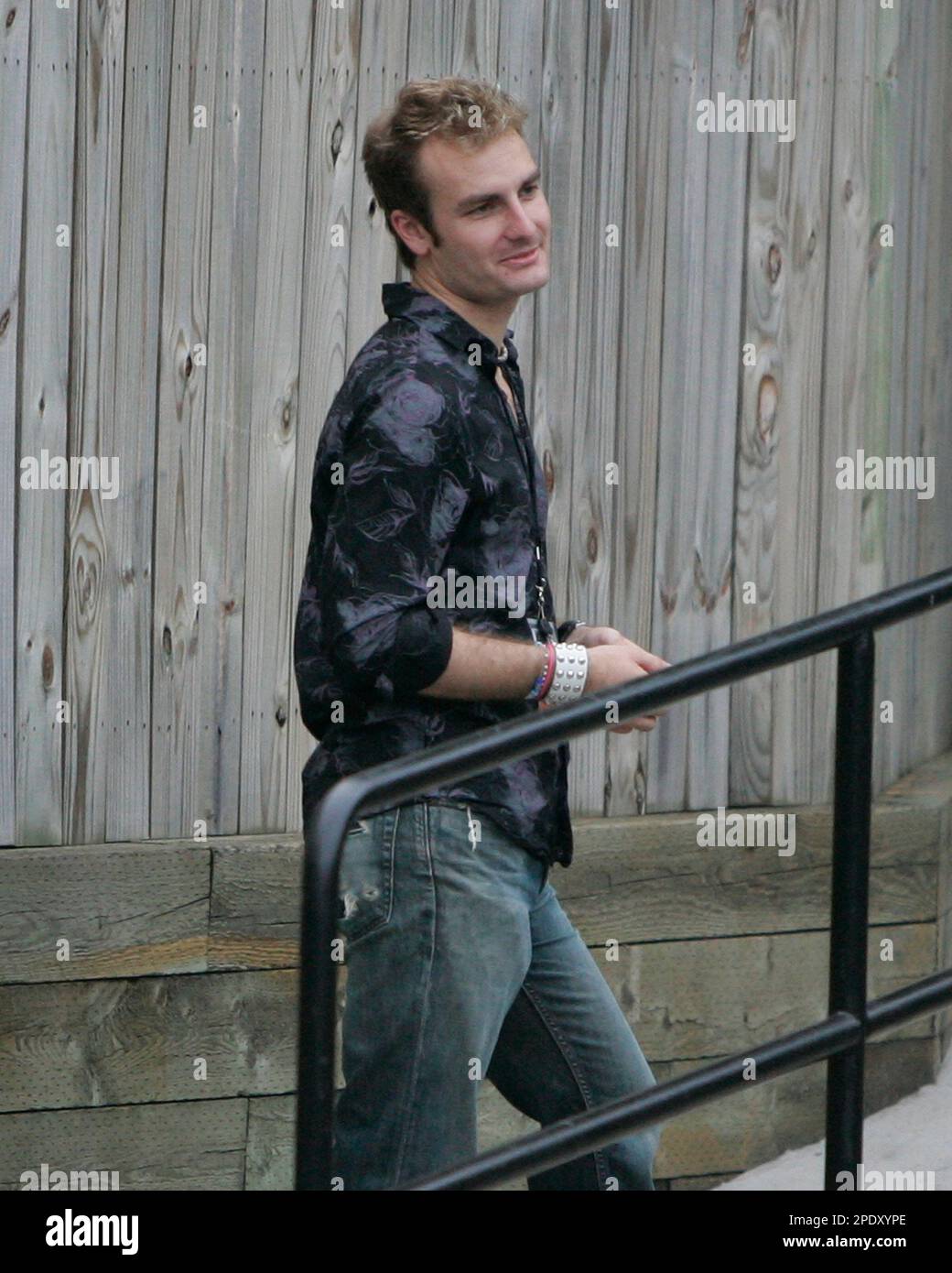 Keyboardist Ben Romans of the Boston based band The Click Five is seen ...