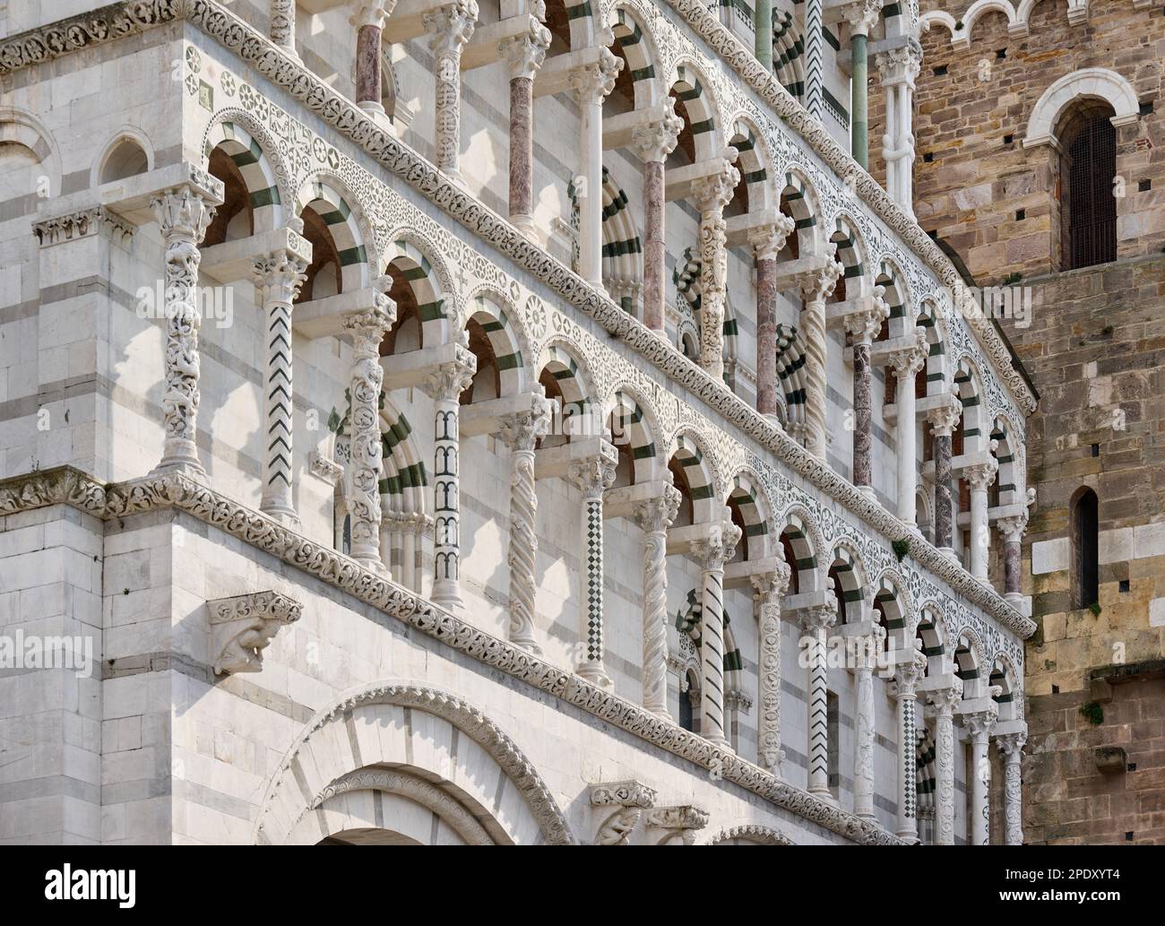 outside view of Cathedral San Martino of Lucca, Duomo di San Martino ...