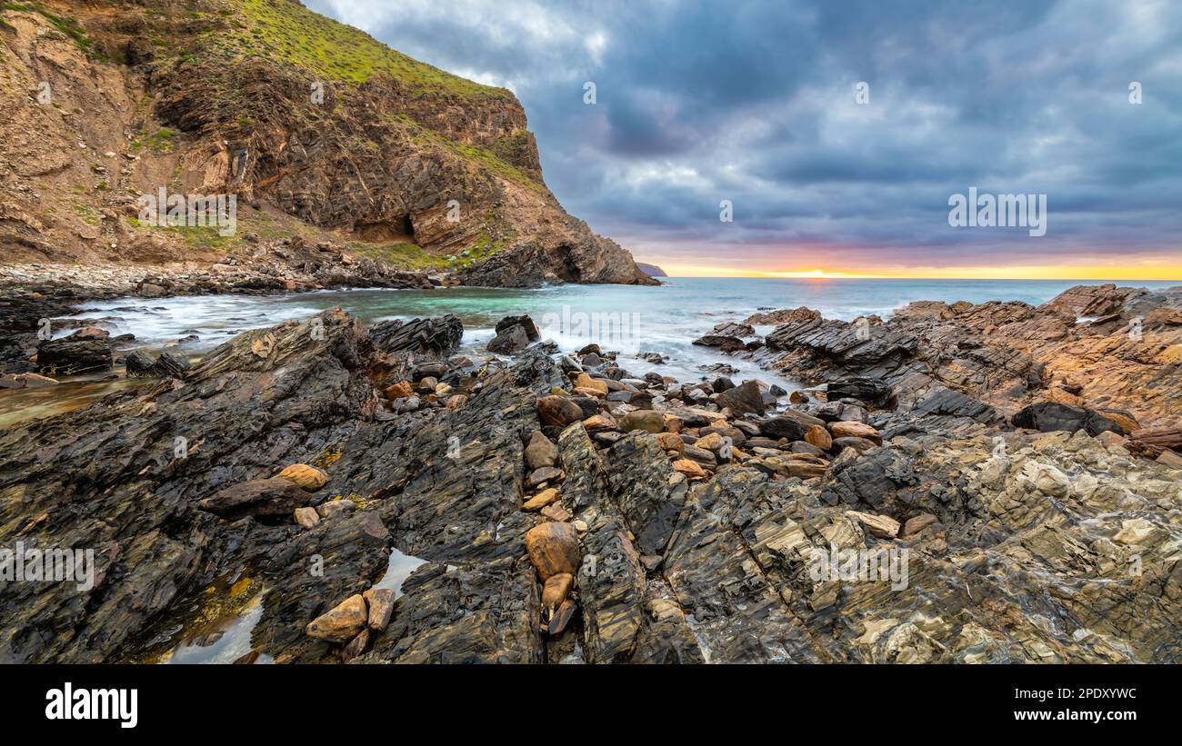Iconic Second Valley coastal view at sunset, Fleurieu Peninsula, South ...