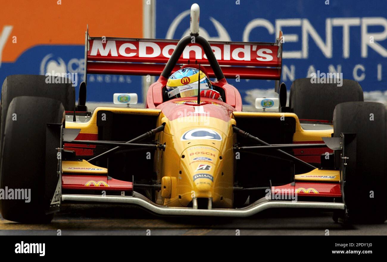 Sebastien Bourdais, of France, drives through turn one on his way to ...