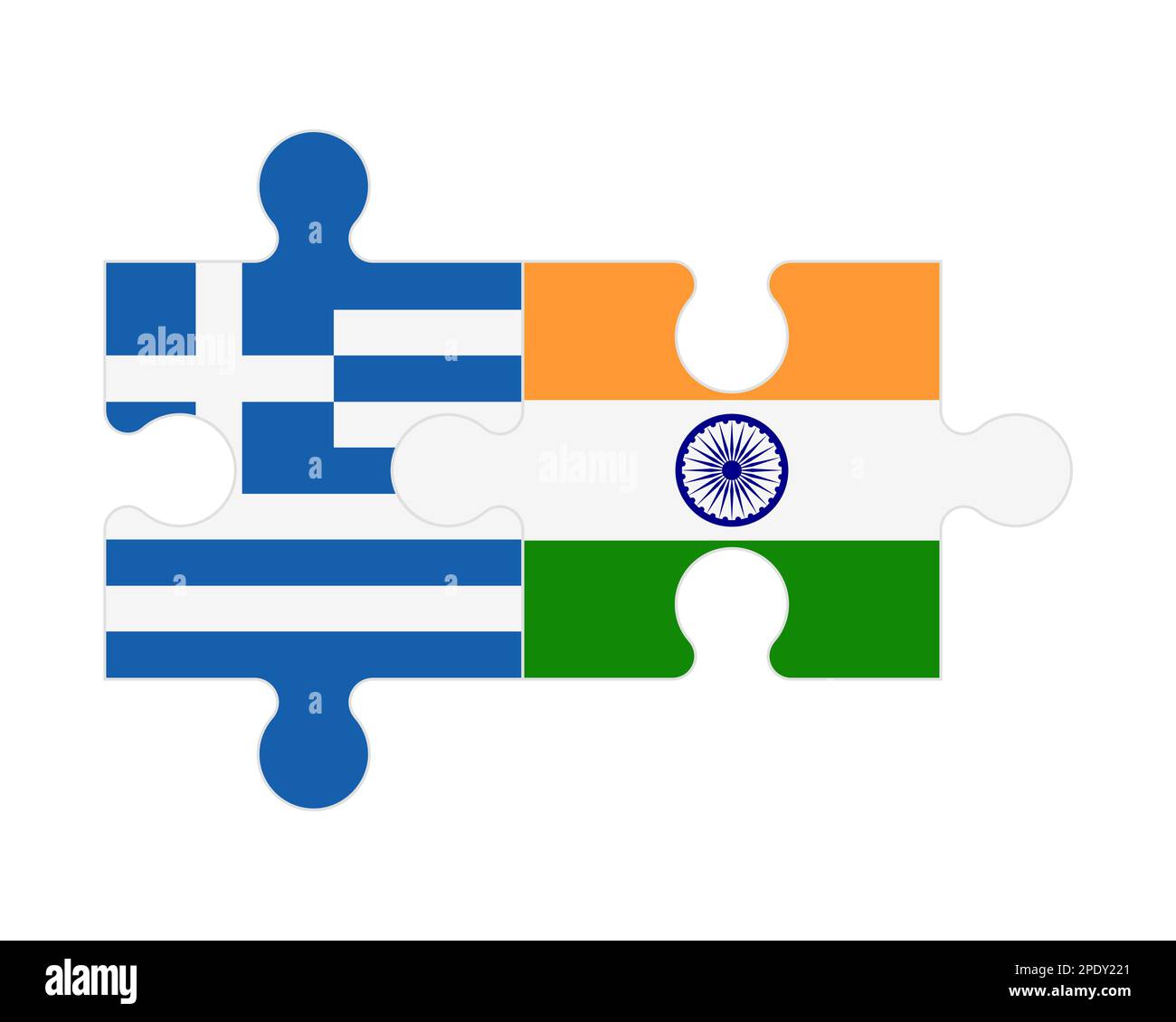 Greece india national flags partnership hi-res stock photography and ...