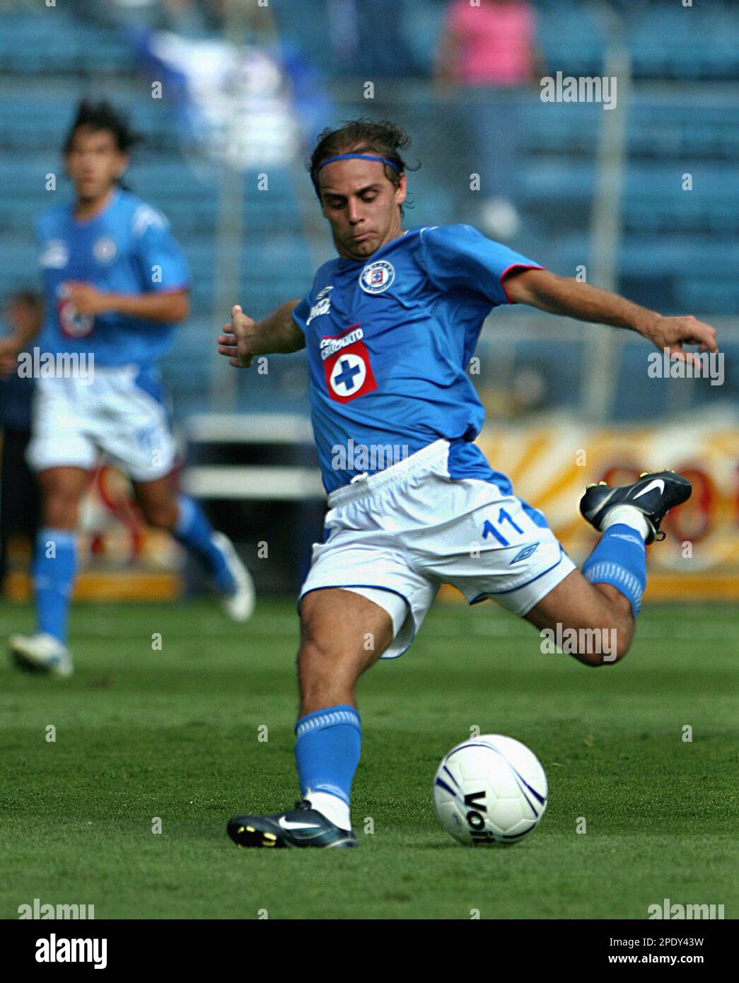 Cruz Azul's Uruguayan striker Richard Dario Nunez scores the second of ...