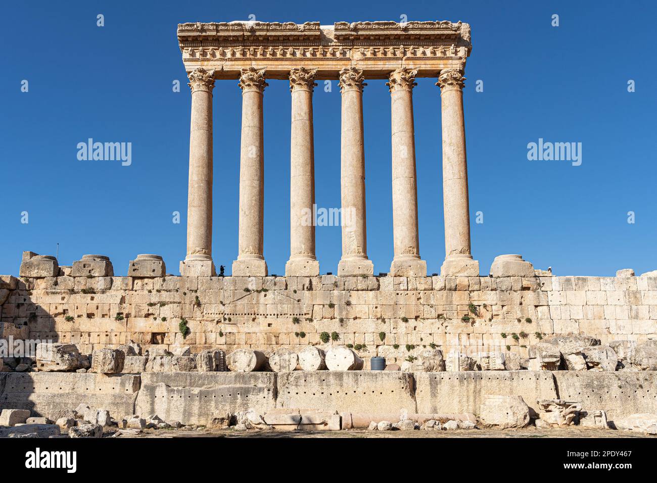 Baalbek Ancient city in Lebanon, Heliopolis temple complex, near the ...