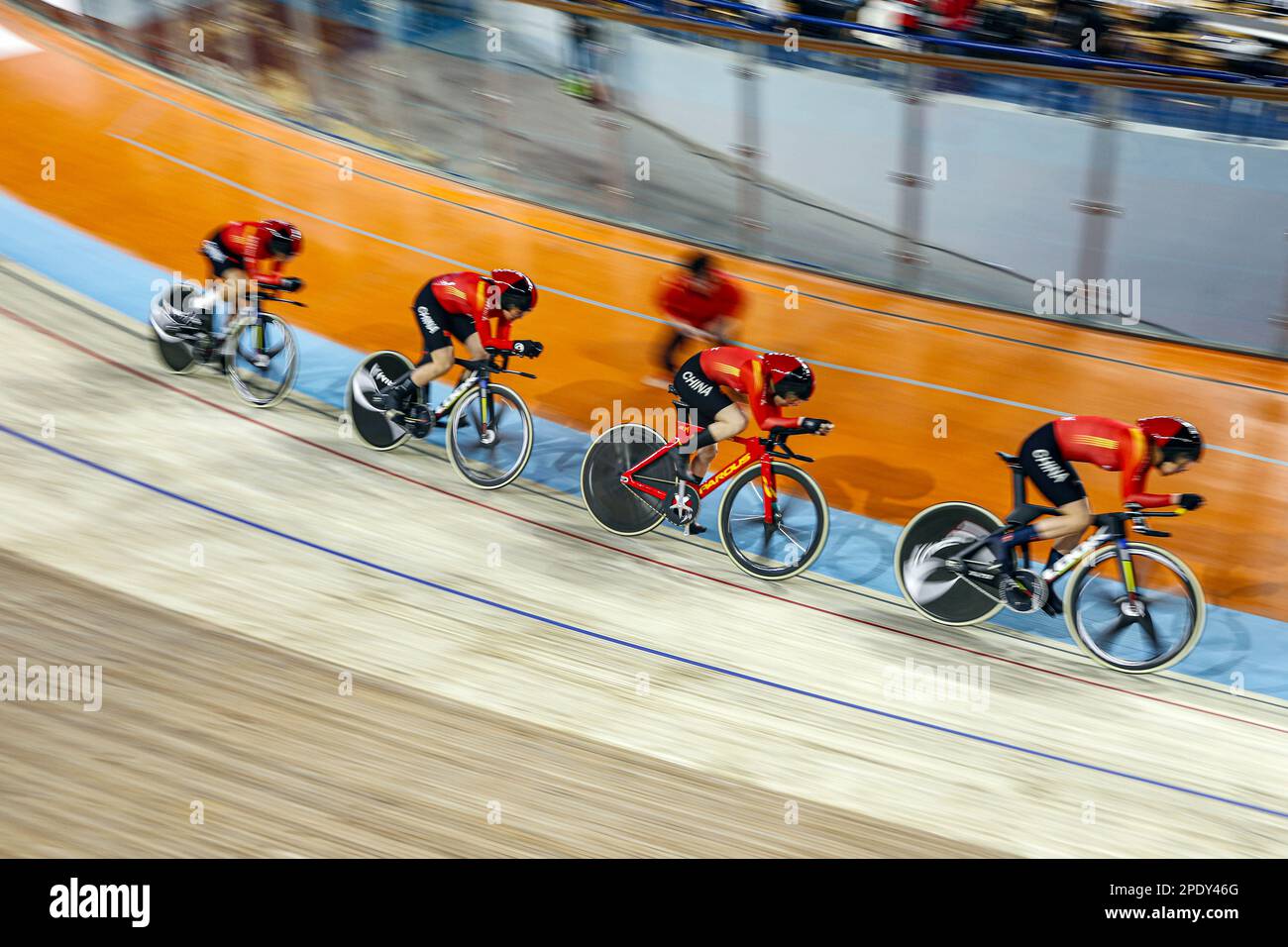 Cairo, Egypt. 14th Mar, 2023. Liu Jiali, Wang Susu, Wang Xiaoyue and ...