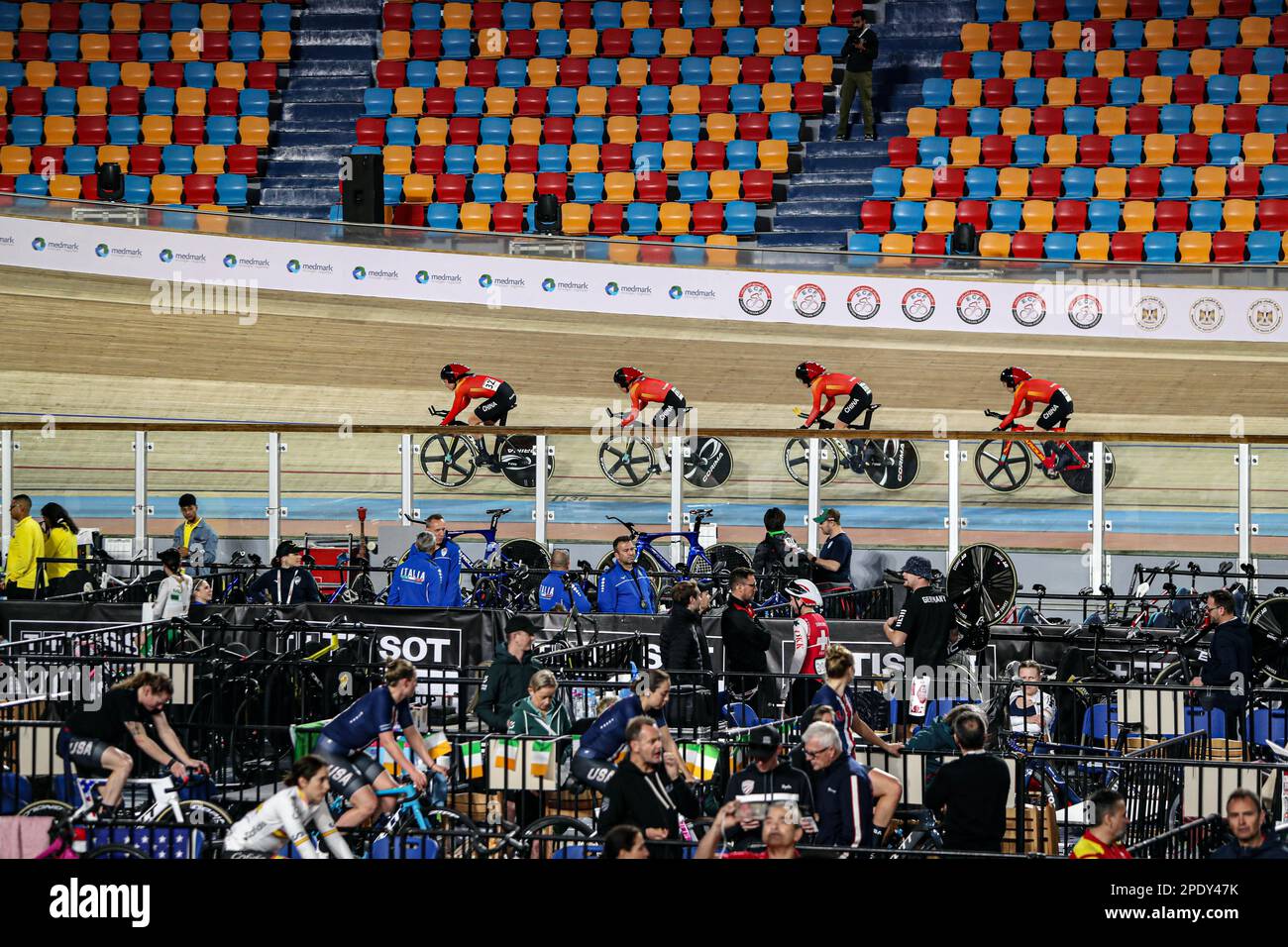 Cairo, Egypt. 14th Mar, 2023. Liu Jiali, Wang Susu, Wang Xiaoyue and ...