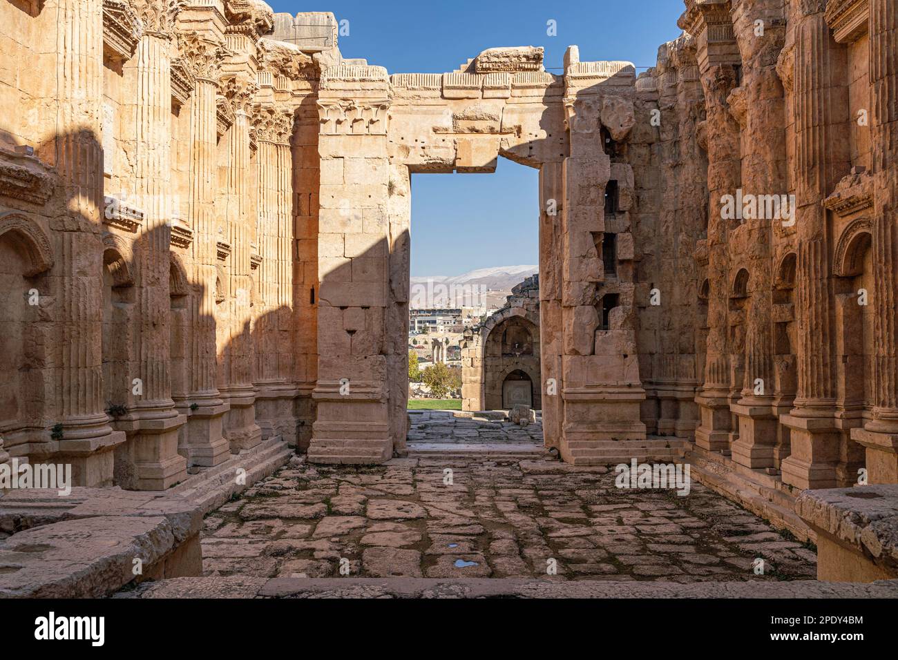 Baalbek Ancient city in Lebanon, Heliopolis temple complex, near the ...