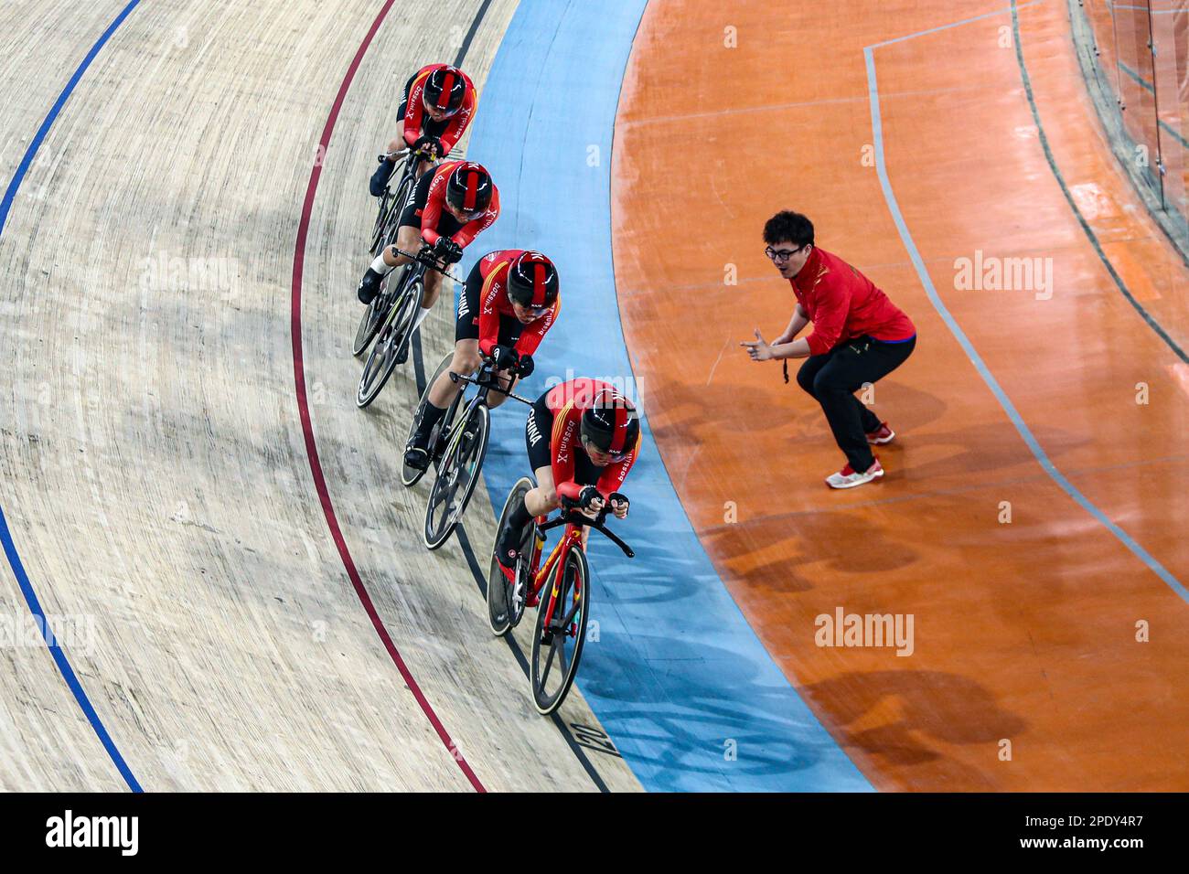 Cairo, Egypt. 14th Mar, 2023. Liu Jiali, Wang Susu, Wang Xiaoyue and ...