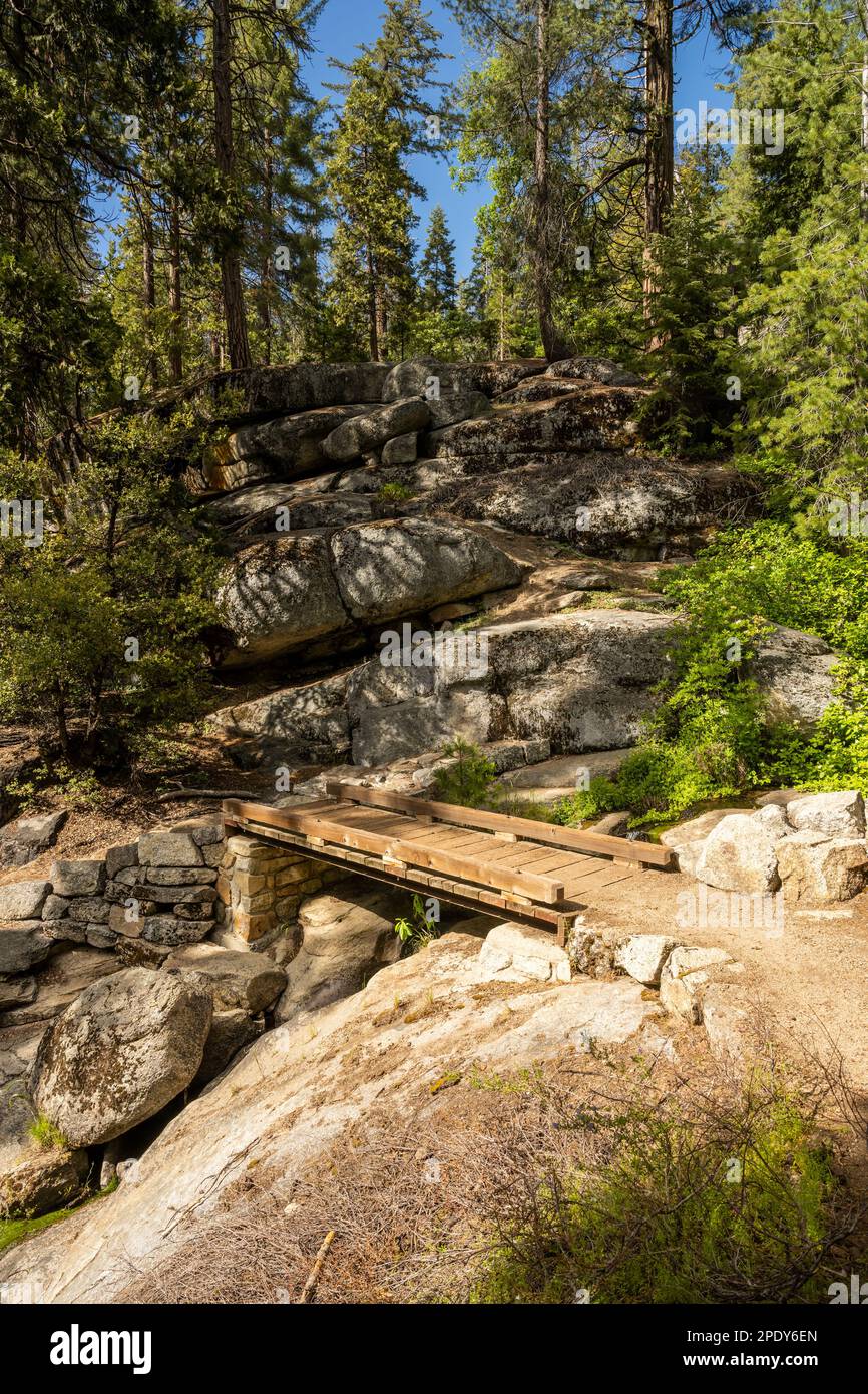 Bridge Over Creek heading out of Lodgepole Campground in Sequoia toward ...