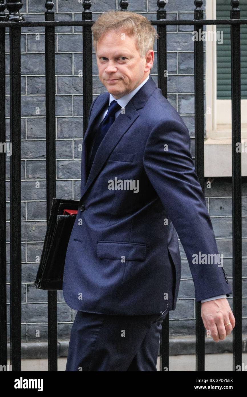 London, UK. 15th Mar, 2023. Grant Shapps, MP, Secretary of State for ...