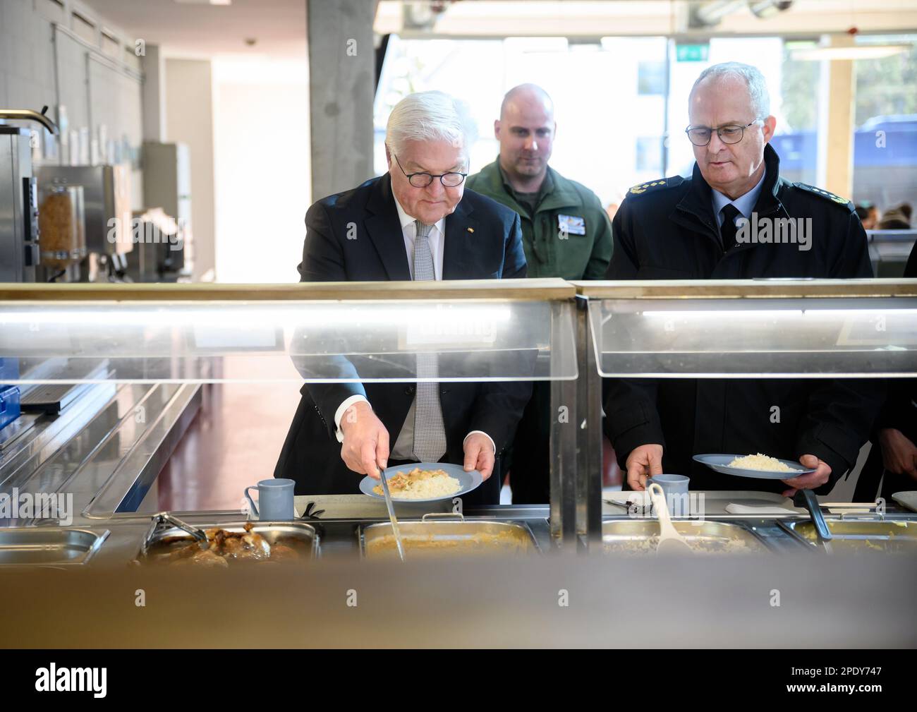 15 March 2023, Estonia, Ämari: German President Frank-Walter Steinmeier ...