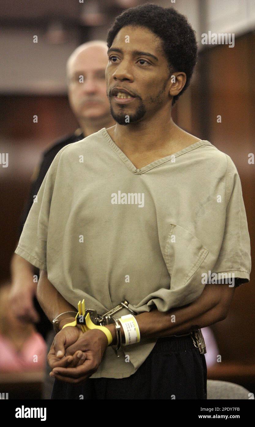 George Hyatte, 34, appears in the courtroom Friday, Aug. 12, 2005 for ...