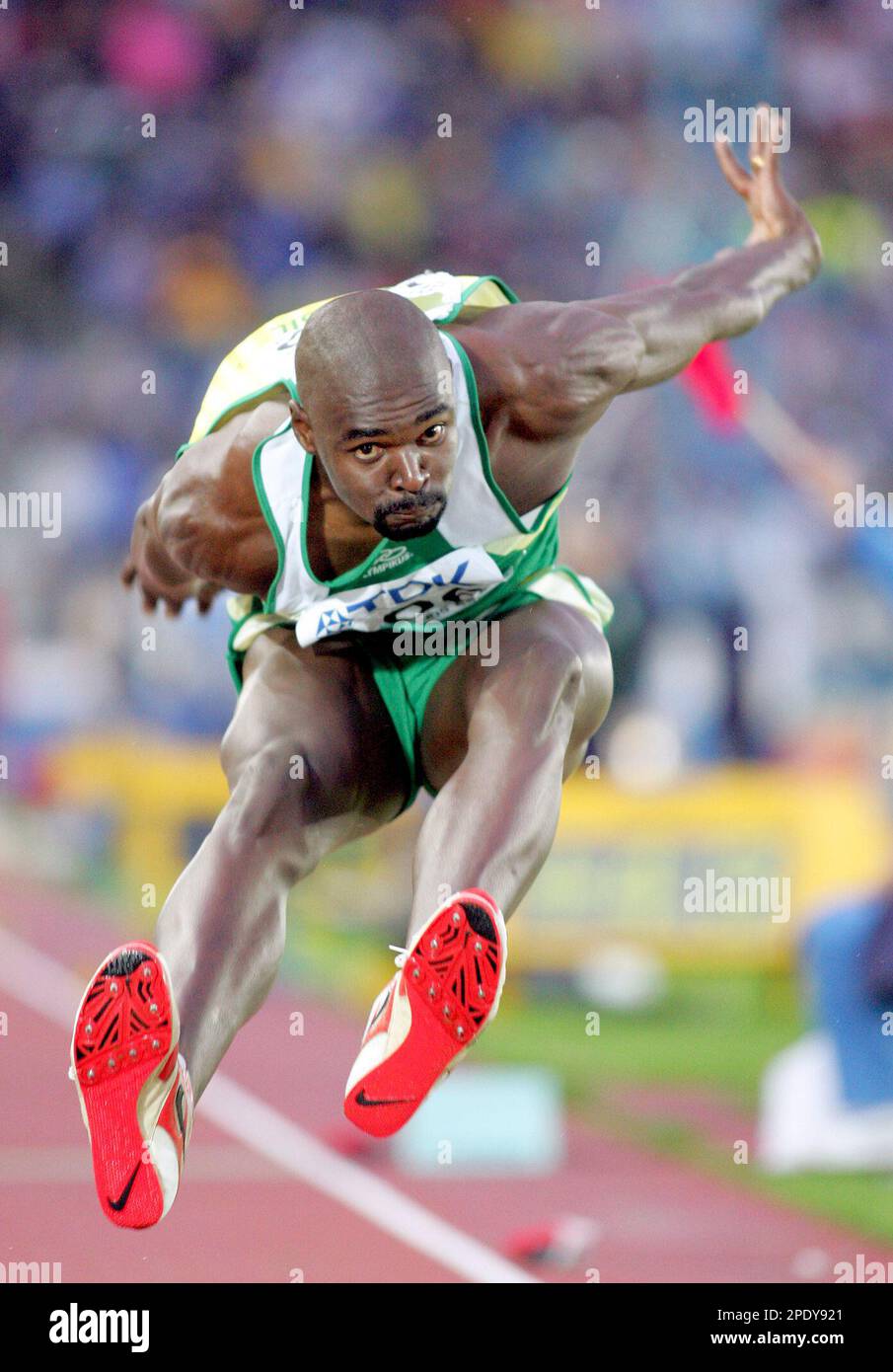 Brazil's Jadel Gregorio competes in the Men's triple jump final at the ...
