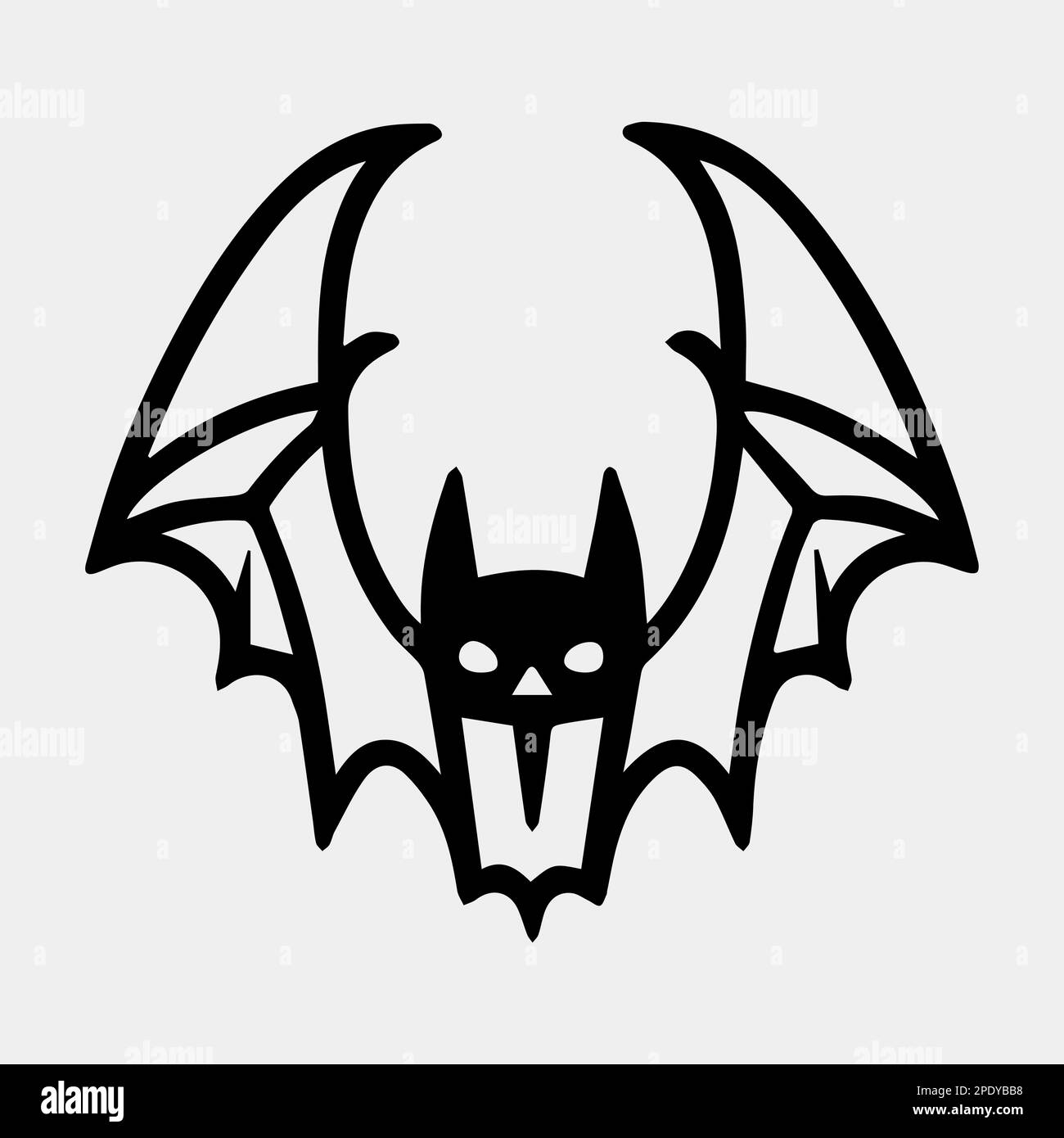 Bat logo design Stock Vector Images - Alamy