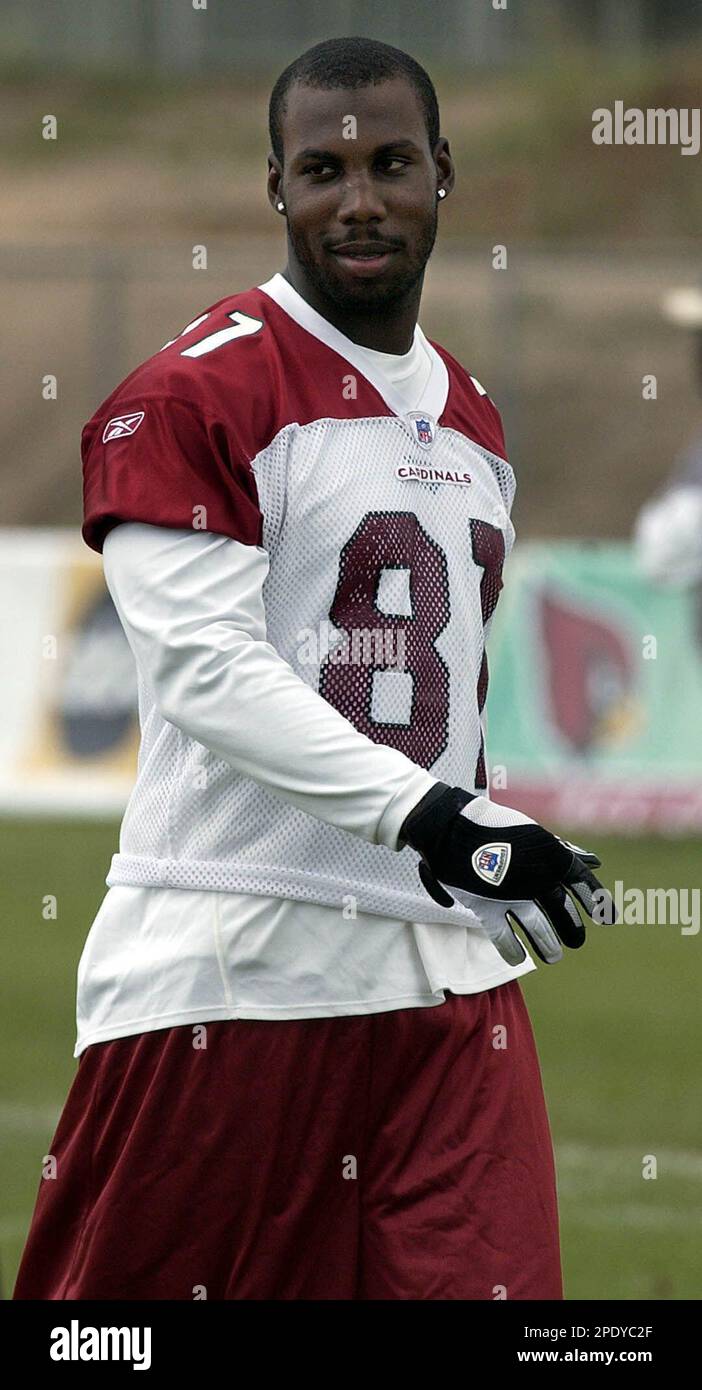Arizona Cardinals wide receiver Anquan Boldin walks off the field after ...