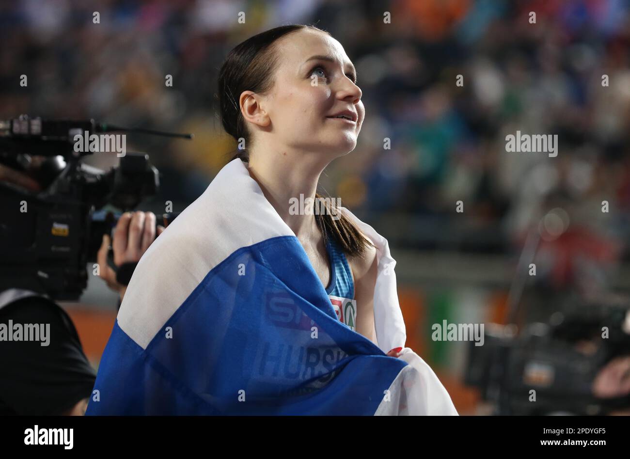 Reetta HURSKE of Finland 60m Hurdles Women Final during the European ...