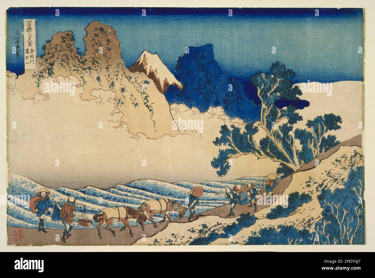 Minobu River from the series Thirty-six Views of Mt. Fuji ca. 1823-1831 ...