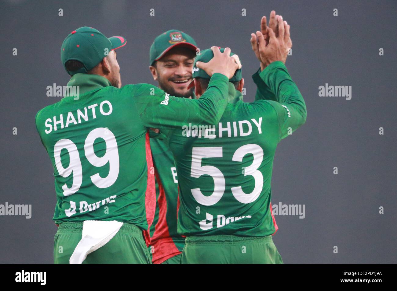 Mehidy Hasan Miraz during the Bangladesh-England 3rd and final T20I ...